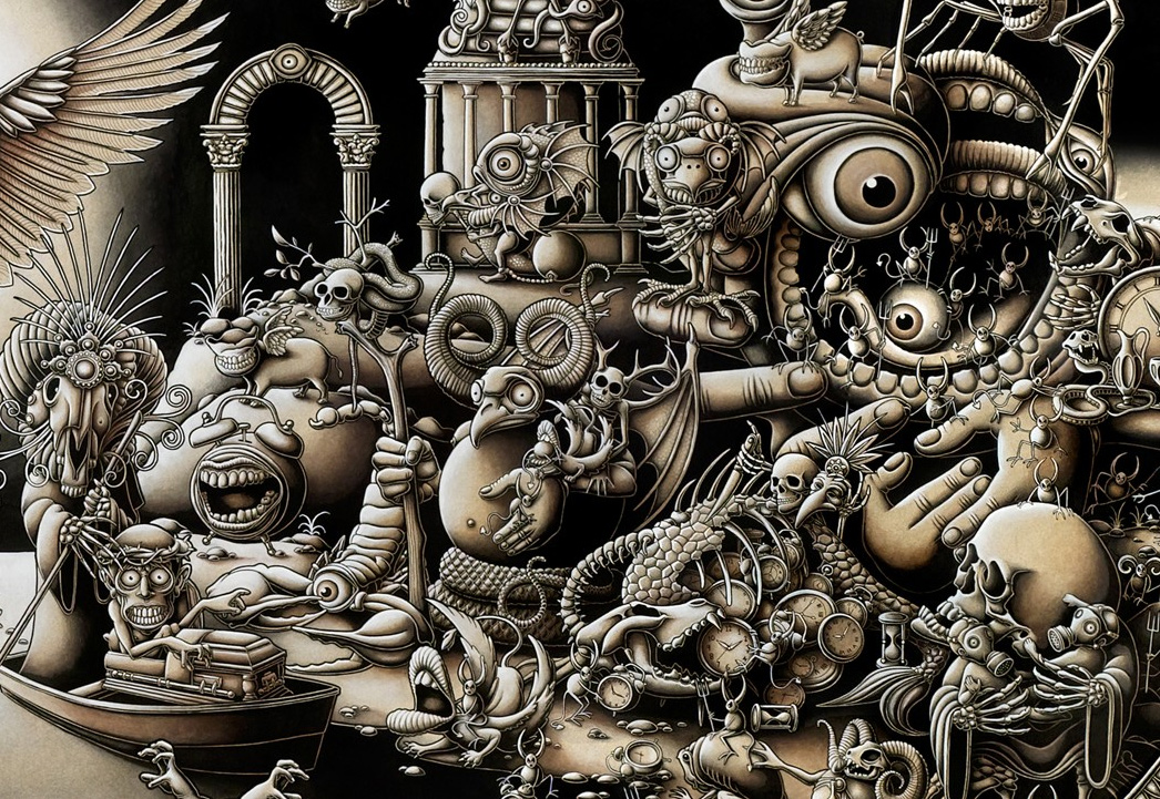 Joe Fenton - Impressive drawings with a fine touch of black humor ...