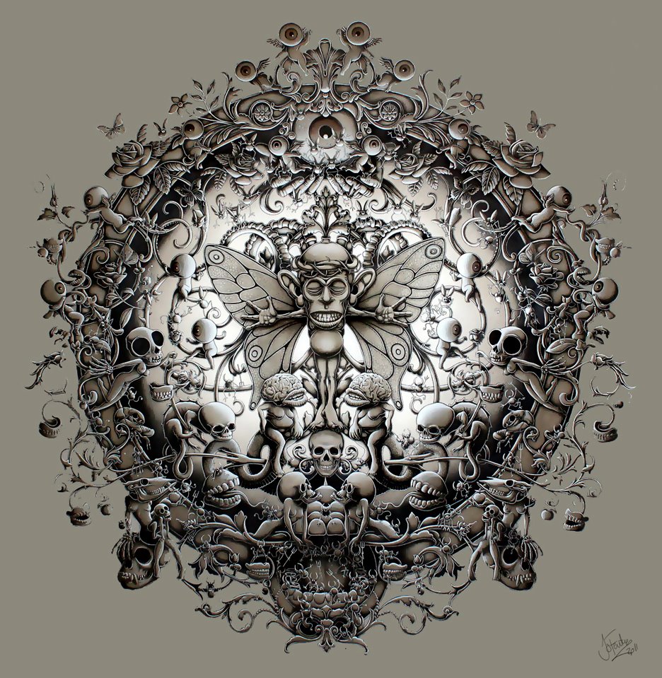 Joe Fenton - Impressive drawings with a fine touch of black humor ...